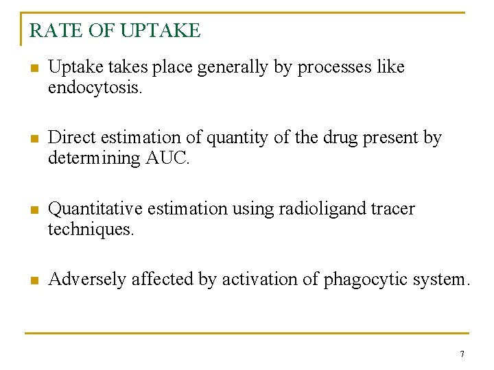 PHARMACOKINETIC CONSIDERATIONS OF TARGTED DRUG DELIVERY SYSTEMS KESHAV