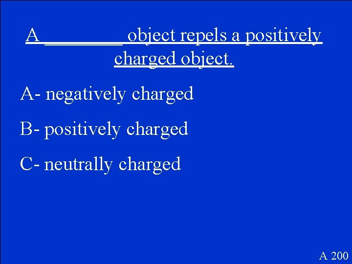 THIS IS With Your Host AStatic Electricity BFlowing