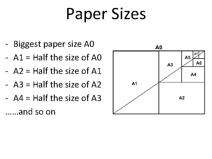 Paper and Board How exciting Paper Sizes Biggest