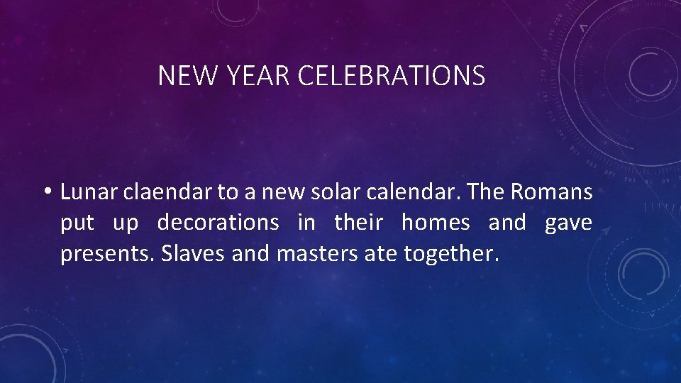 NEW YEAR CELEBRATIONS People around the world celebrate