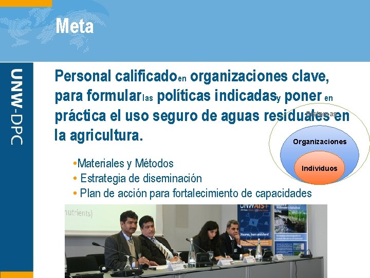 Proyecto de ONUAgua sobre el uso Safe of