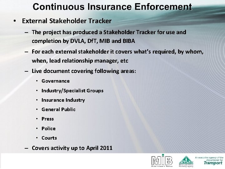 Stakeholder Workshop Communication Update Wednesday 10 th November