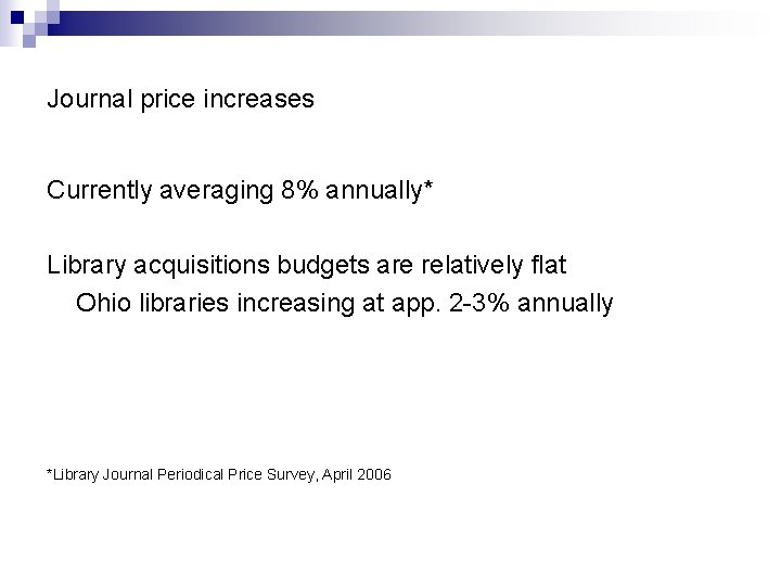 Its All About Access Issues in Scholarly Communication