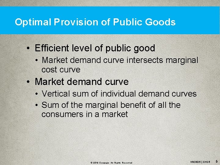 16 Public Goods and Public Choice 2019 Cengage