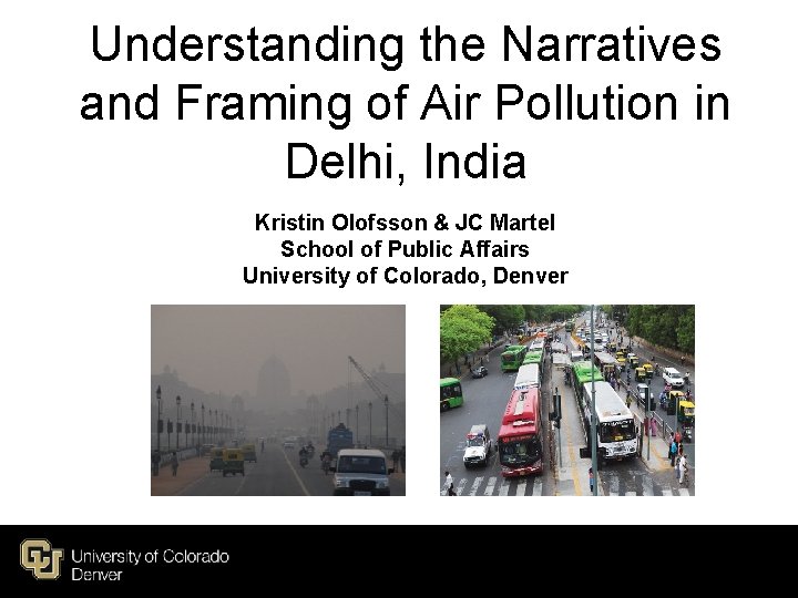 Understanding the Narratives and Framing of Air Pollution
