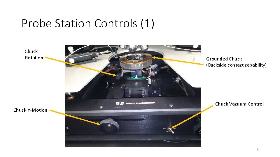 Probe Station Quick Start E Bawolek January 12