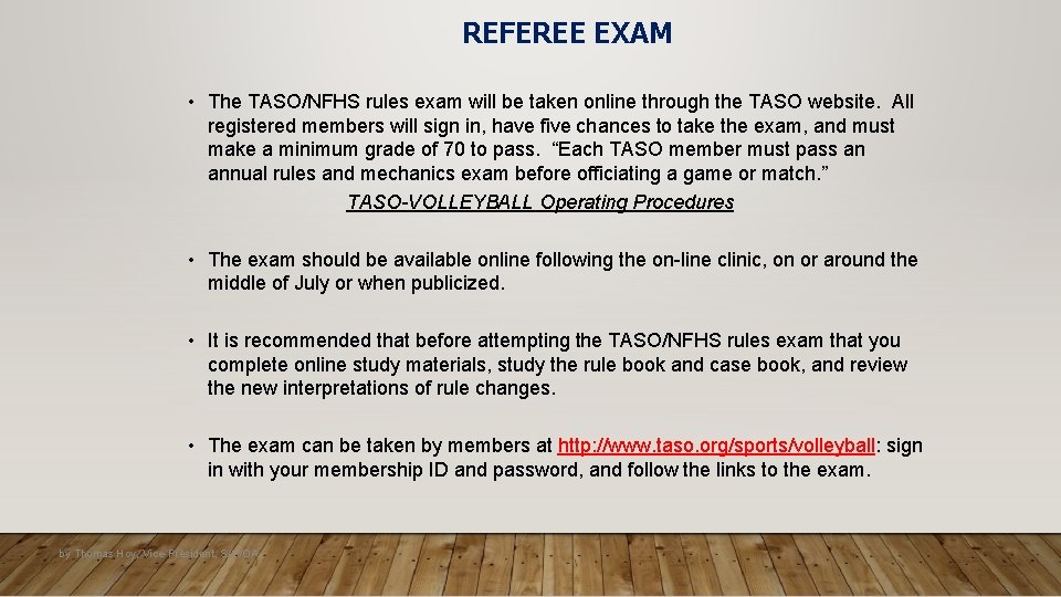 2020 NEW REFEREE TRAINING REFEREE ORIENTATION I by