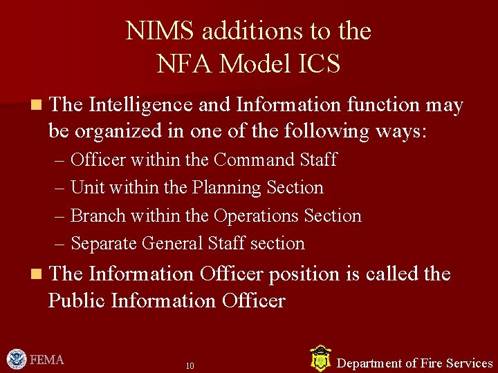 The National Incident Management System Awareness Presentation 1