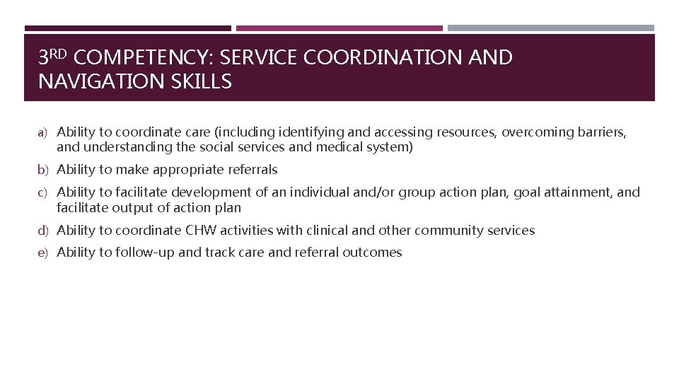 COMMUNITY HEALTH WORKER CHW WORKGROUP CHAIR JUDY HASSELKUS