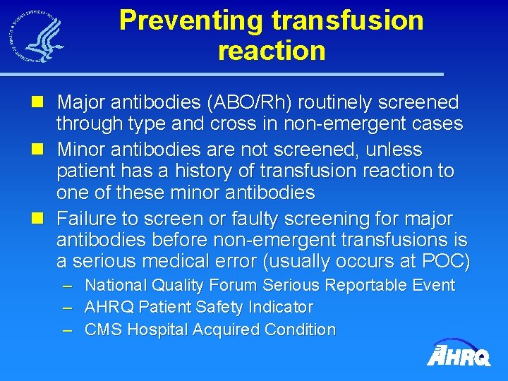 Transfusion Reaction September 2008 Coding and Maintenance Committee