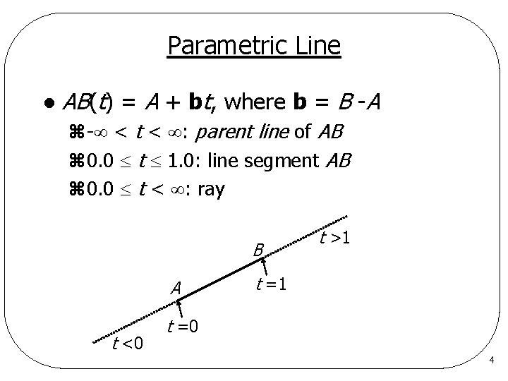 CS 430 Computer Graphics Vectors Part III Intersections