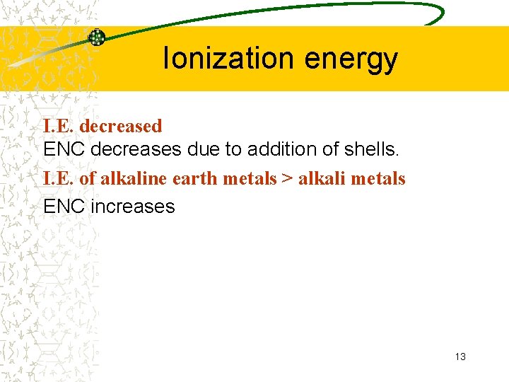 SBLOCK ELEMENTS The sBlock Element 1 Group I