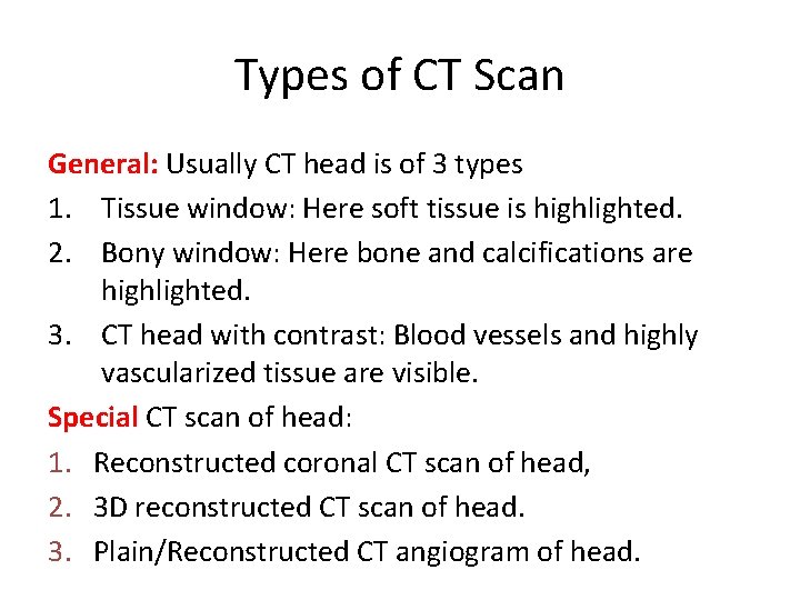 Basics of CT brain Dr Aminur Rahman FCPS