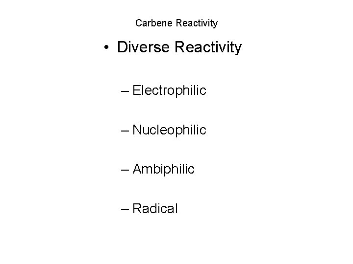Carbenes Synthesis Isolation and Characterization By Chalmer Wren