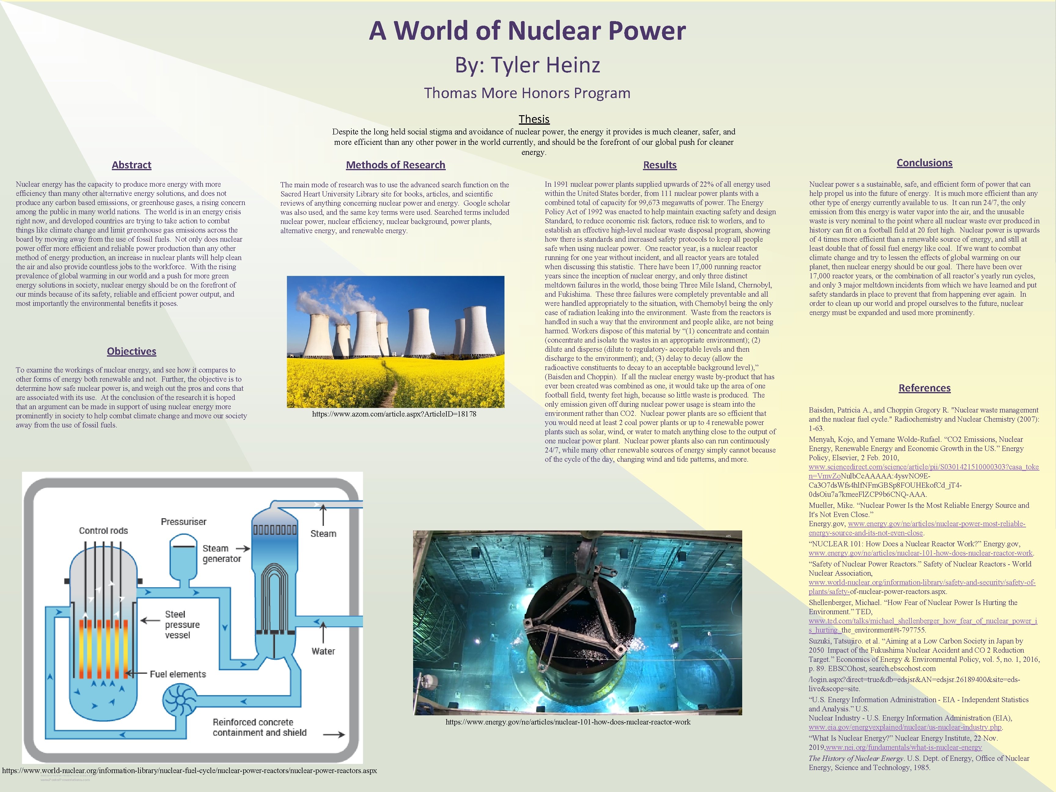 A World of Nuclear Power By Tyler Heinz
