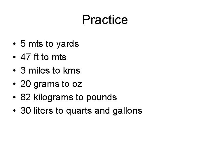 Measurement systems Measuring in Metric Units 1 5