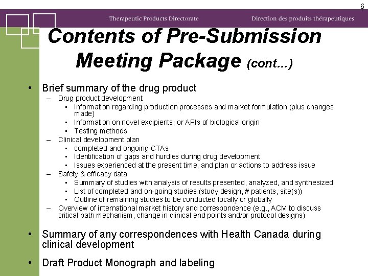 Best Practices for PreSubmission meetings from a TPD