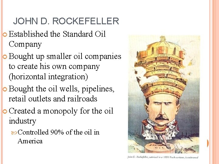 THE RISE OF BIG BUSINESS CORPORATIONS DEVELOP Until