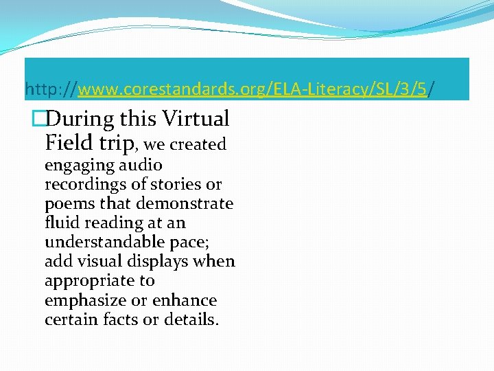 The Smithsonian Institution Virtual Field Trip Third Grade