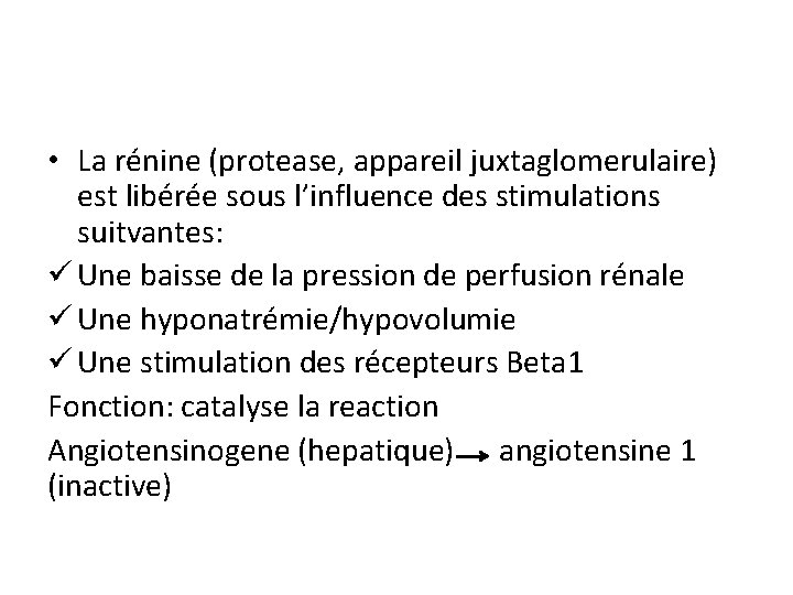 Les inhibiteurs de lenzyme de conversion M M