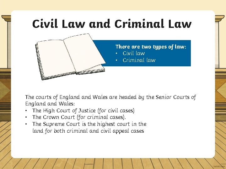 Crime and Punishment Before we start to learn