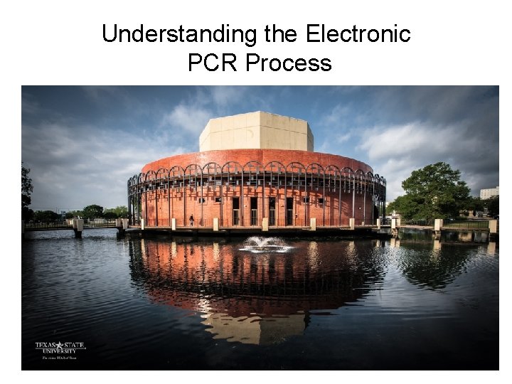 Understanding the Electronic PCR Process 1 Understanding the