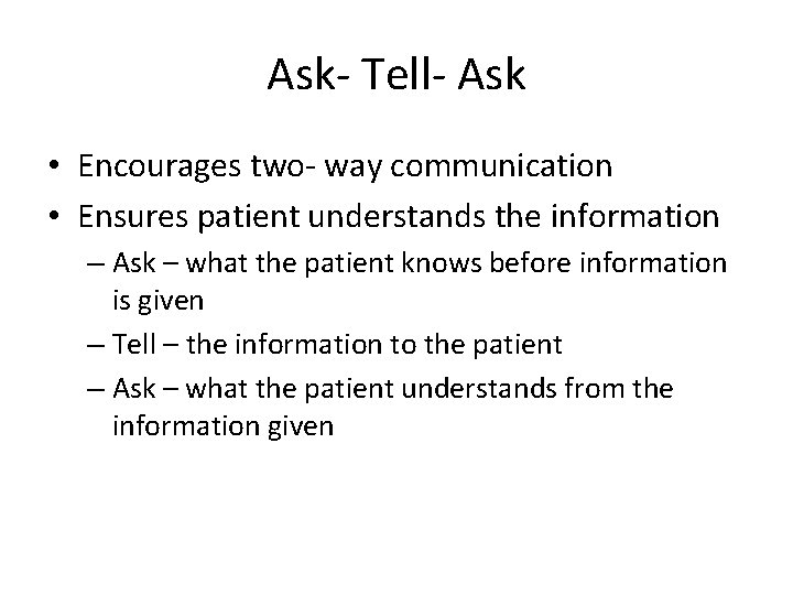 Part 5 Communication Skills for Difficult conversations Objectives