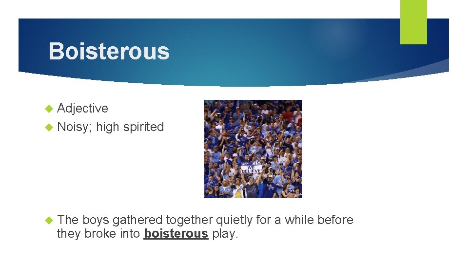 The Lottery Vocabulary List Jovial Adjective Characterized She