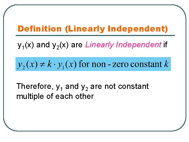 MAT 3237 Differential Equations Section 3 2 Reduction