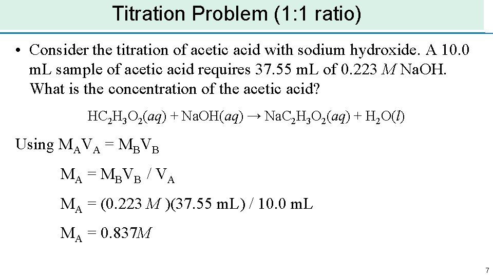 Lesson 3 Neutralization Reactions Recall an acid neutralizes