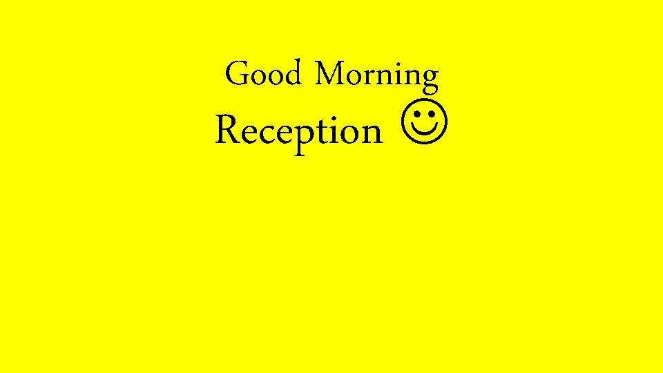 Good Morning Reception Welcome to Calendar Maths Can