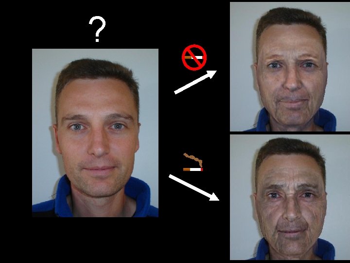 Old and haggard Personalising aged smokers face simulations