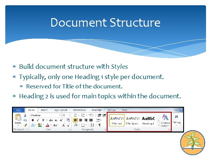 Creating Accessible Content in Microsoft Office 2010 Appalachian