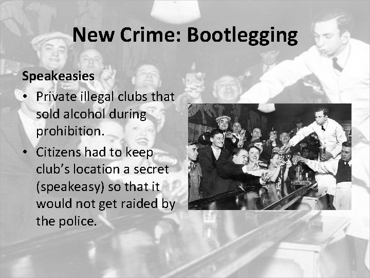 1920s Social Issue Prohibition Definition The movement to