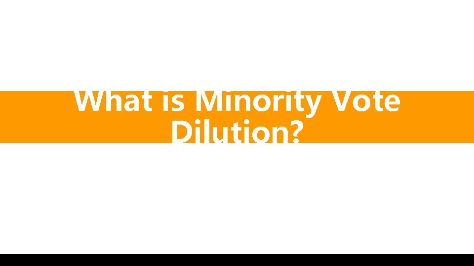 REDISTRICTING UNDERSTANDING THE INTERSECTION OF THE VOTING RIGHTS