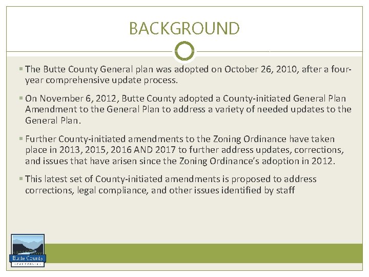 Butte County Planning Commission December 13 2018 Continued