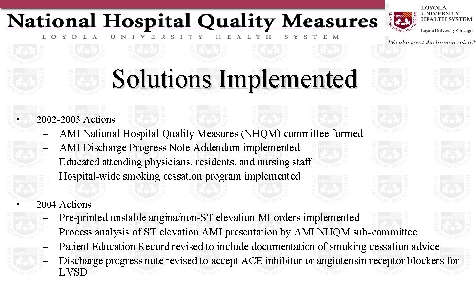 ACUTE MYOCARDIAL INFARCTION Team Membership Clinical Departments Cardiology