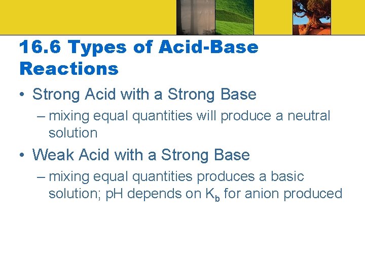 Principles of Reactivity Chemistry of Acids and Bases