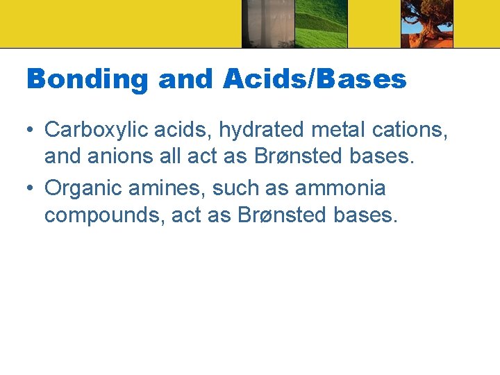 Principles of Reactivity Chemistry of Acids and Bases