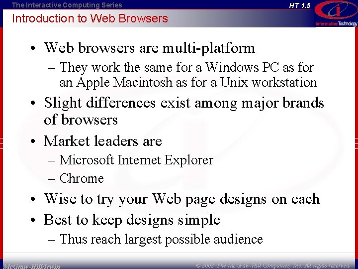 The Interactive Computing Series How to Create Web