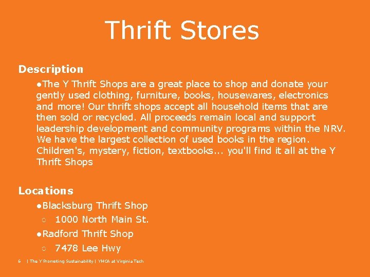 The Y Promoting Sustainability Promotional Video The Y