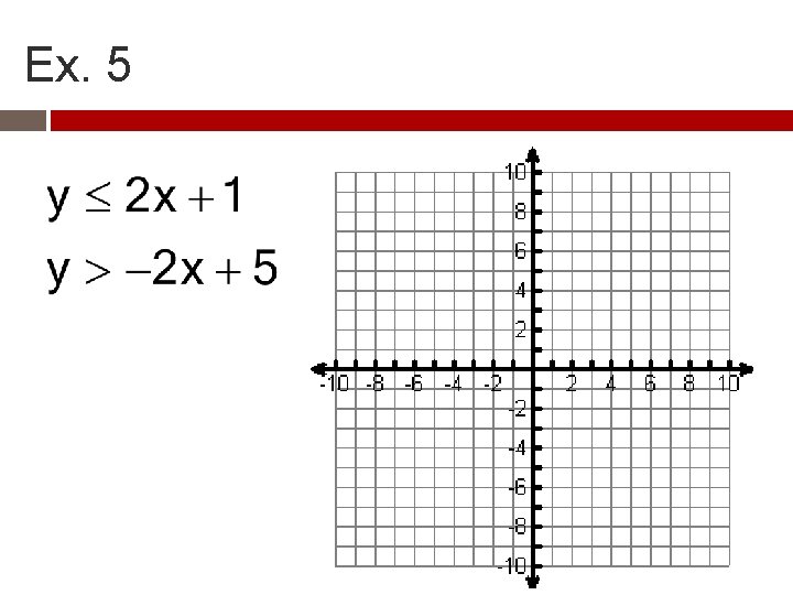 WARM UP Solve each equation for y then