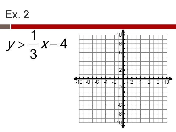 WARM UP Solve each equation for y then