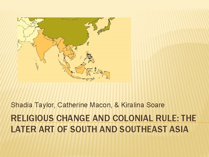 Shadia Taylor Catherine Macon Kiralina Soare RELIGIOUS CHANGE