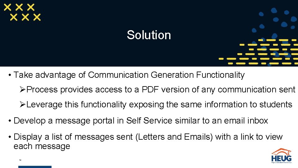 Bringing It All Together Student Message Center Built