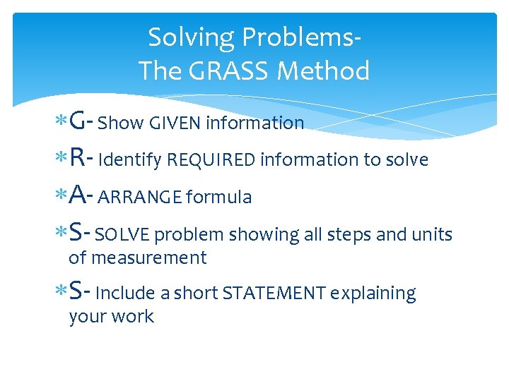 Physical and Chemical Properties of Matter Learning Goals