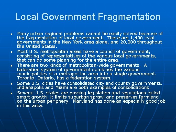 Chapter 13 Key Issue 4 Why Do Suburbs