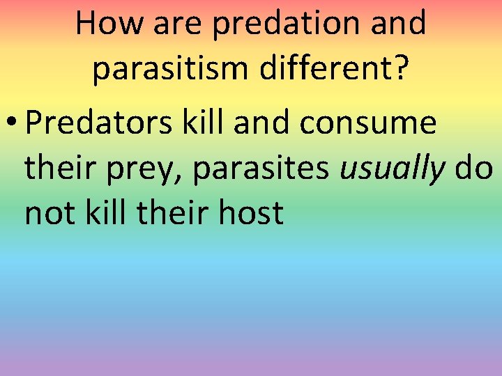 Unit 4 Review Species A benefits and species