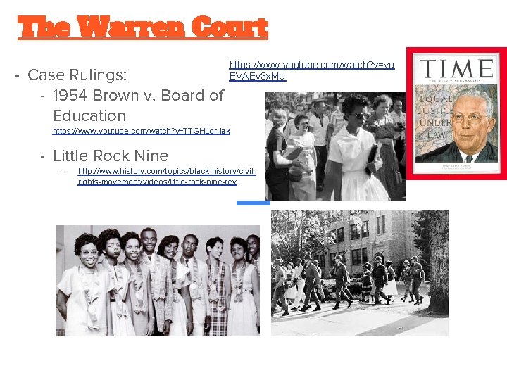 1960s Political Change The political climate of the