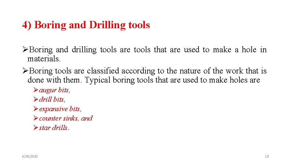 Lecture 2 B Carpentry Tools and Machines By